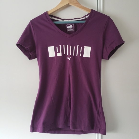 Puma | Tops | Puma Purple Short Sleeve Womens Tshirt | Poshmark